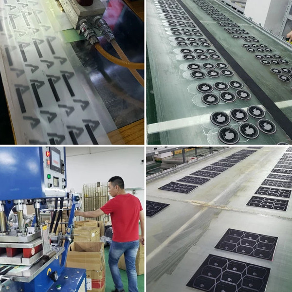 Anti Slip Free Design 3D Silicone Custom Heat Transfer Labels