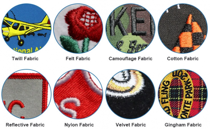 Embroidered Fabric Merrow Border Clothing Tags Labels